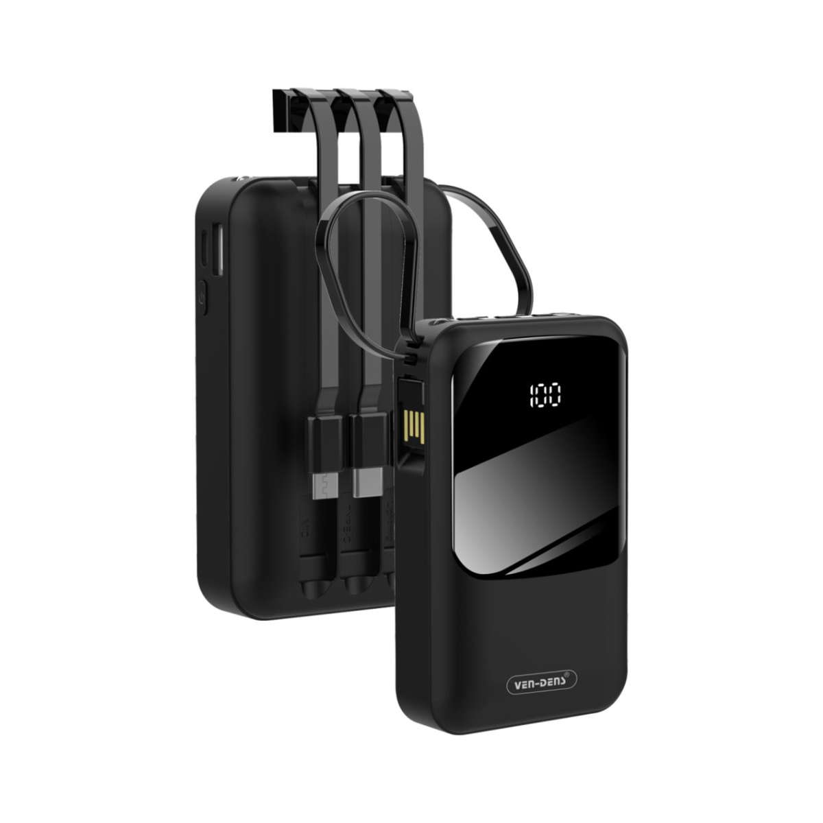 Power Bank 10000mAh 3A Output with 3 Types of Charging Cables | VD ...